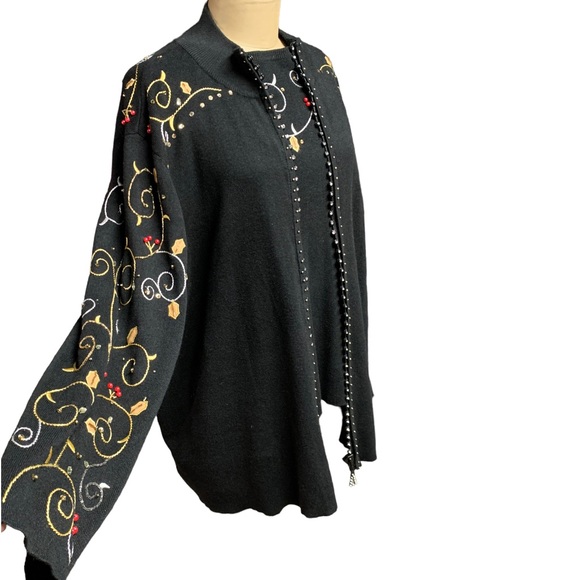 Quacker Factory | Sweaters | Quacker Factory Holliday Knit Cardigan And ...